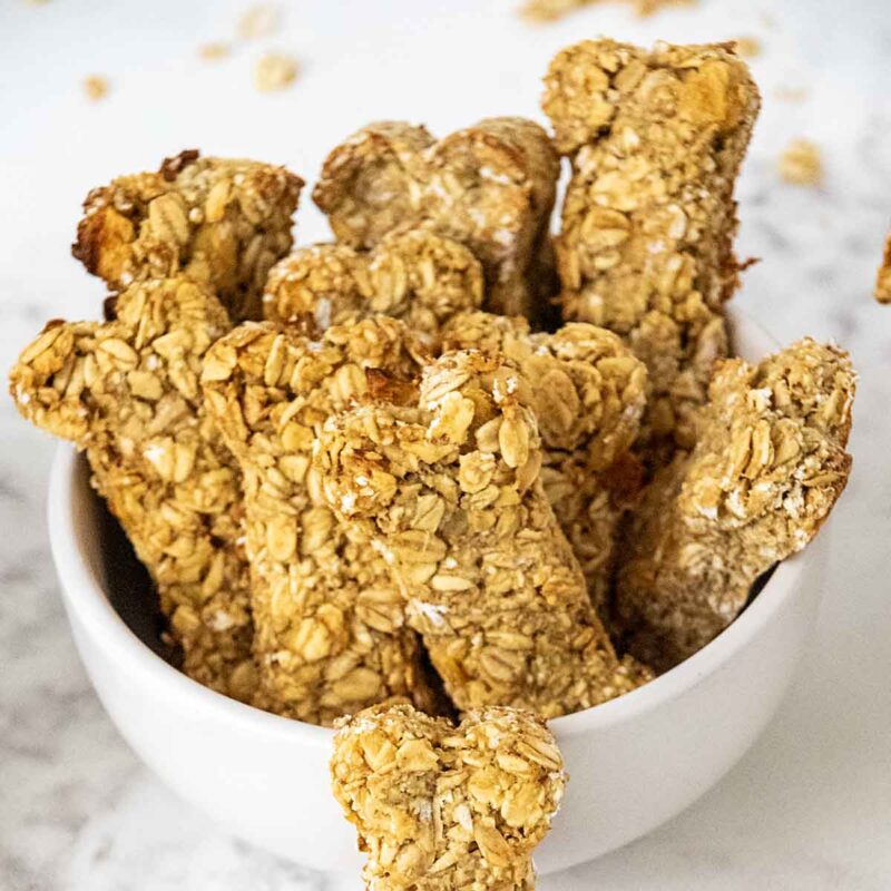 Homemade Apple Oat Dog Treats