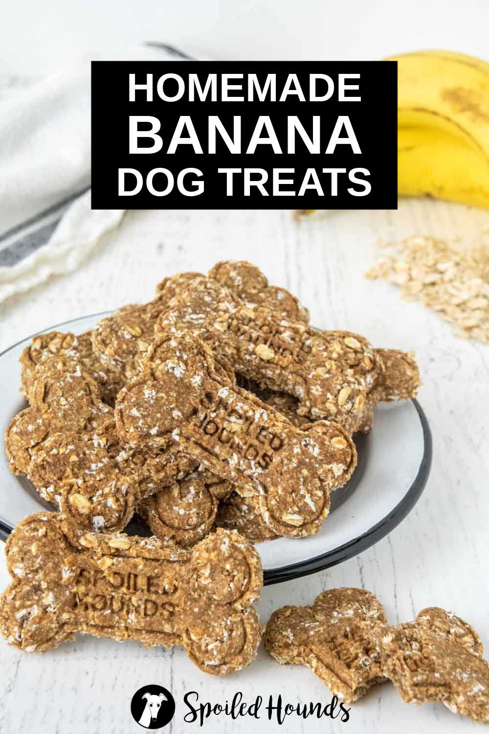 Homemade Banana Dog Treats - Spoiled Hounds