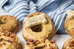 Homemade Peanut Butter Dog Donuts - Spoiled Hounds
