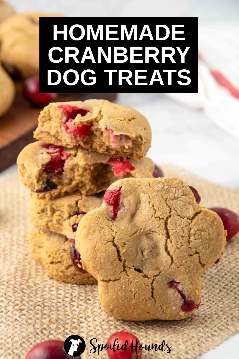 Homemade Cranberry Dog Treats - Spoiled Hounds