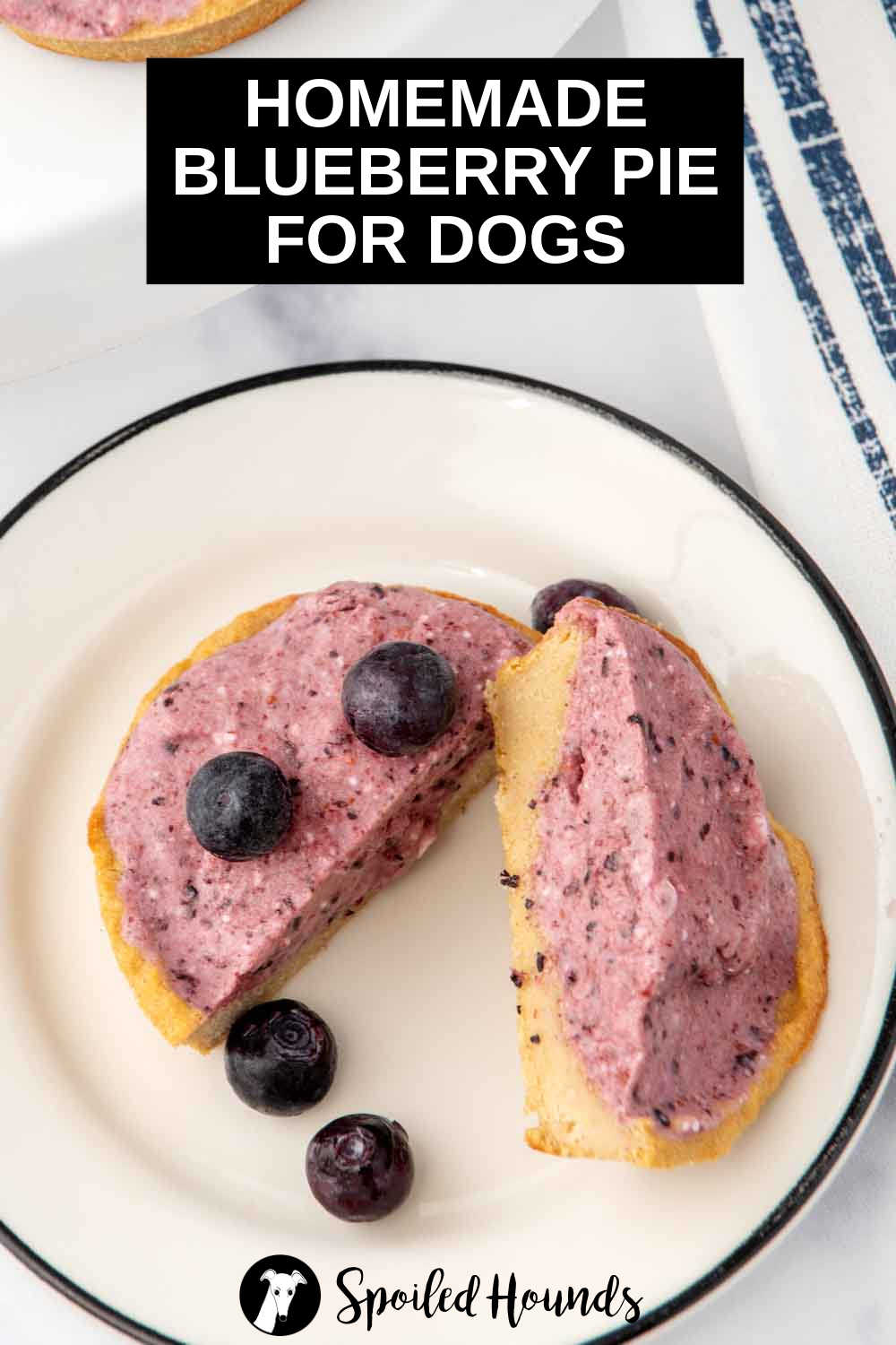 Homemade Blueberry Pie For Dogs - Spoiled Hounds