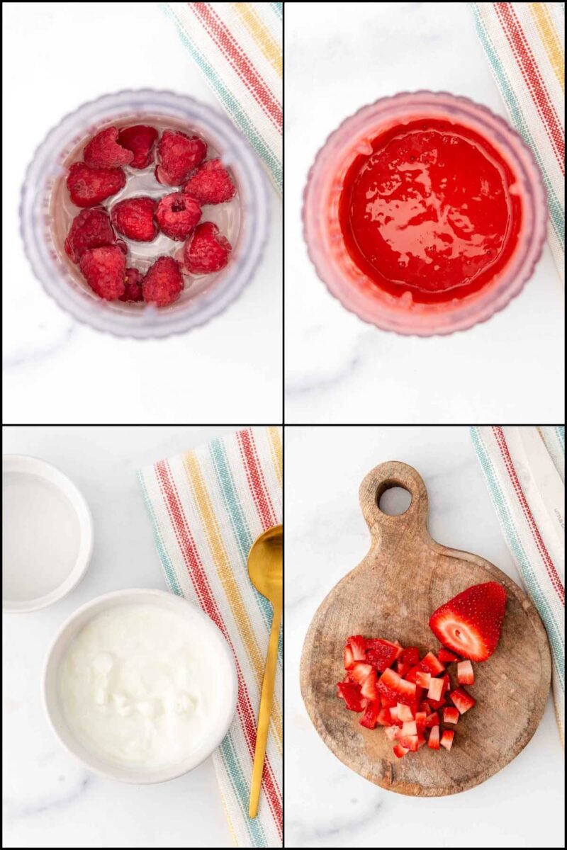 Frozen Berry Dog Treats with Yogurt