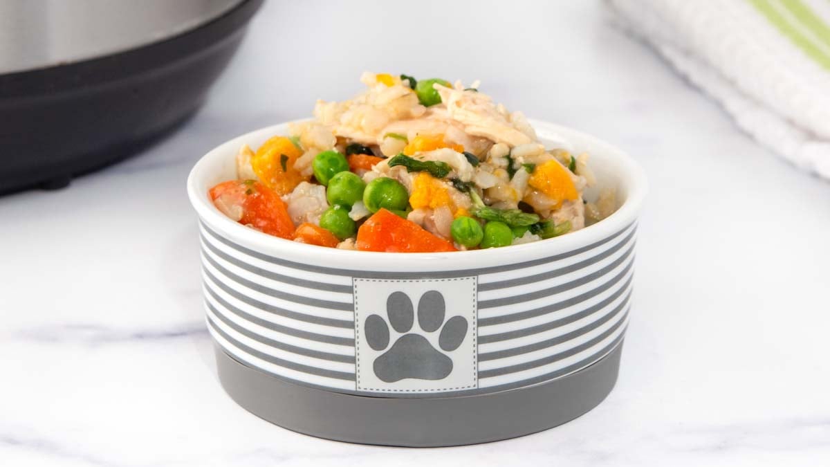 Instant Pot Chicken and Rice for Dogs