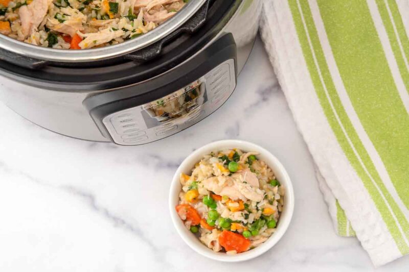 Instant Pot Chicken and Rice for Dogs