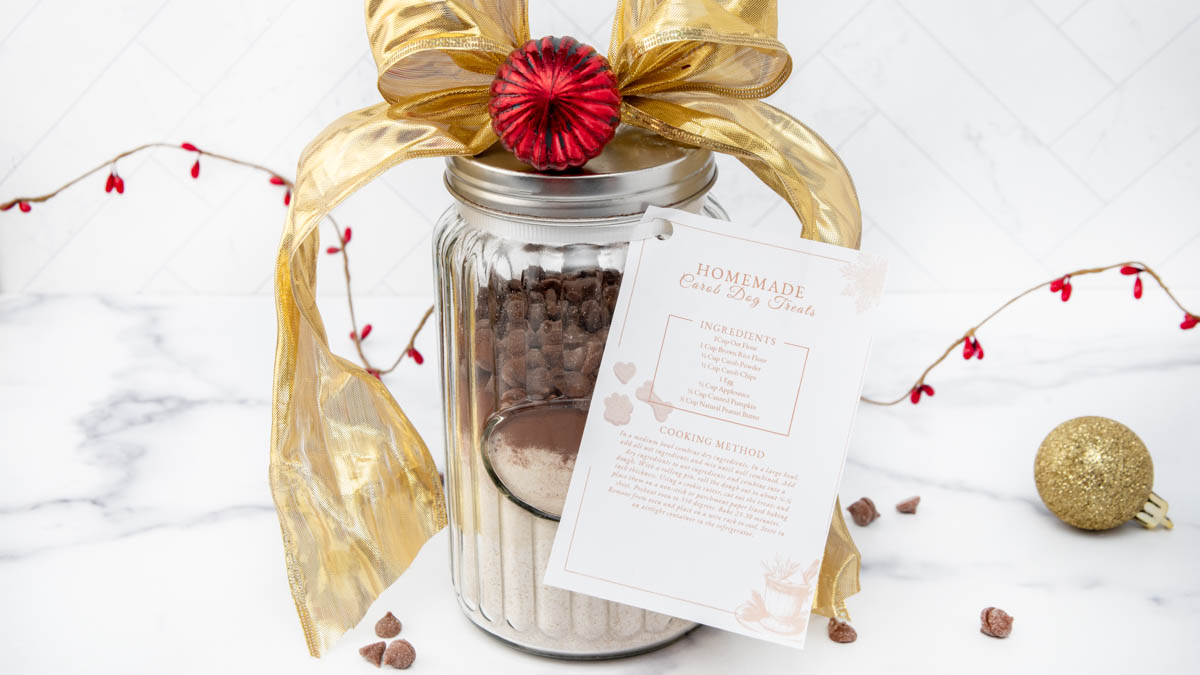 Homemade Dog Treat Mix in a Jar