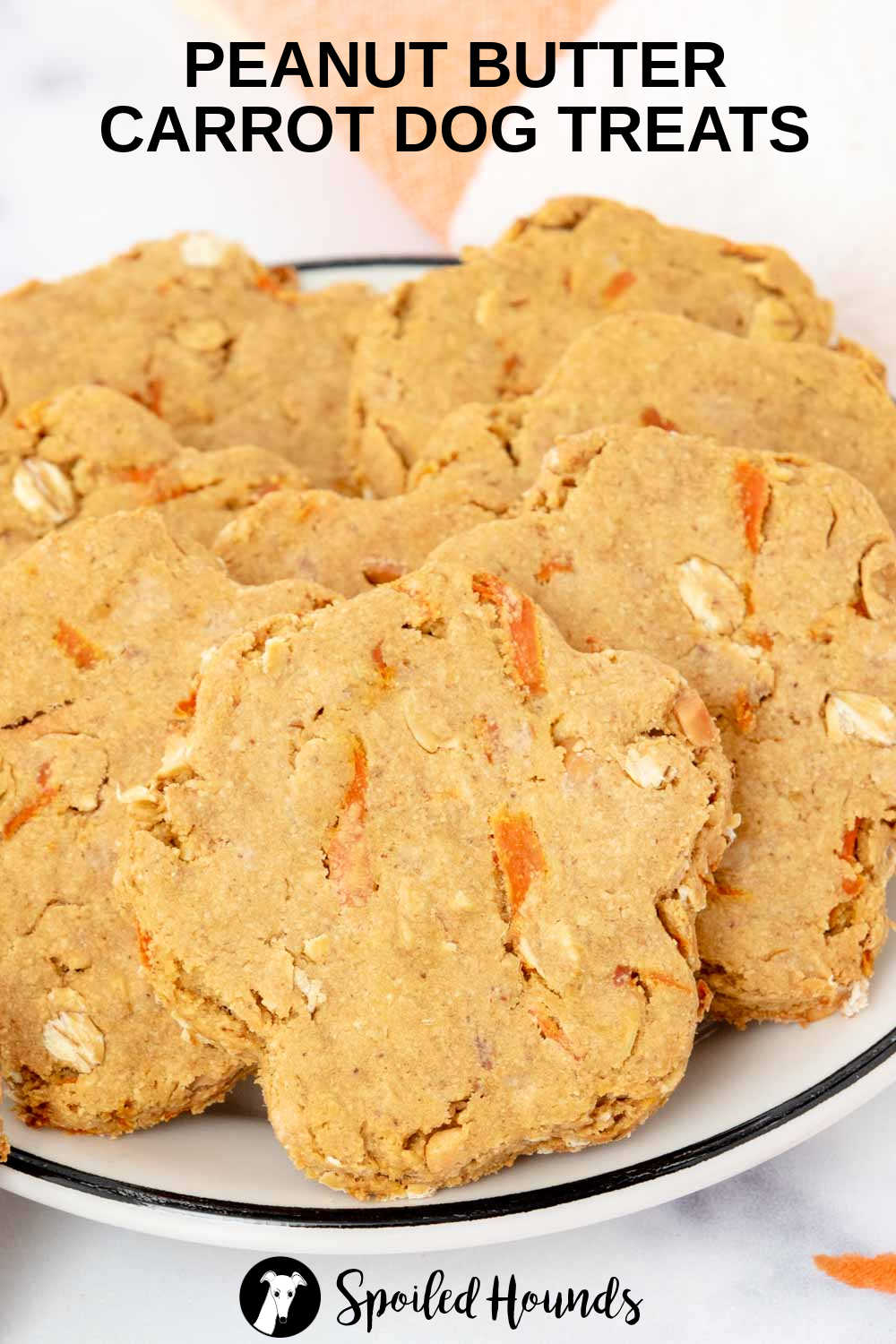 Peanut Butter Carrot Dog Treats