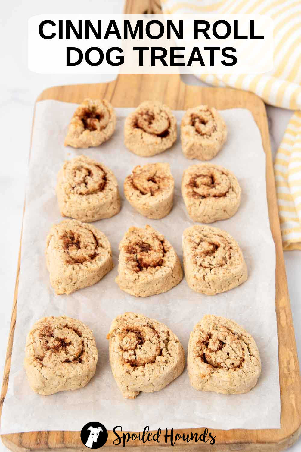 Cinnamon Roll Dog Treats