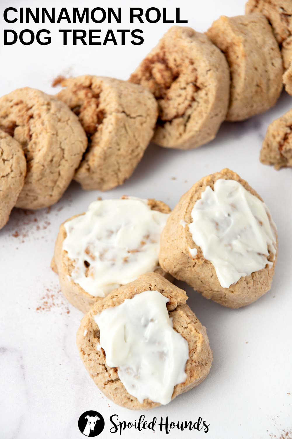 Cinnamon Roll Dog Treats