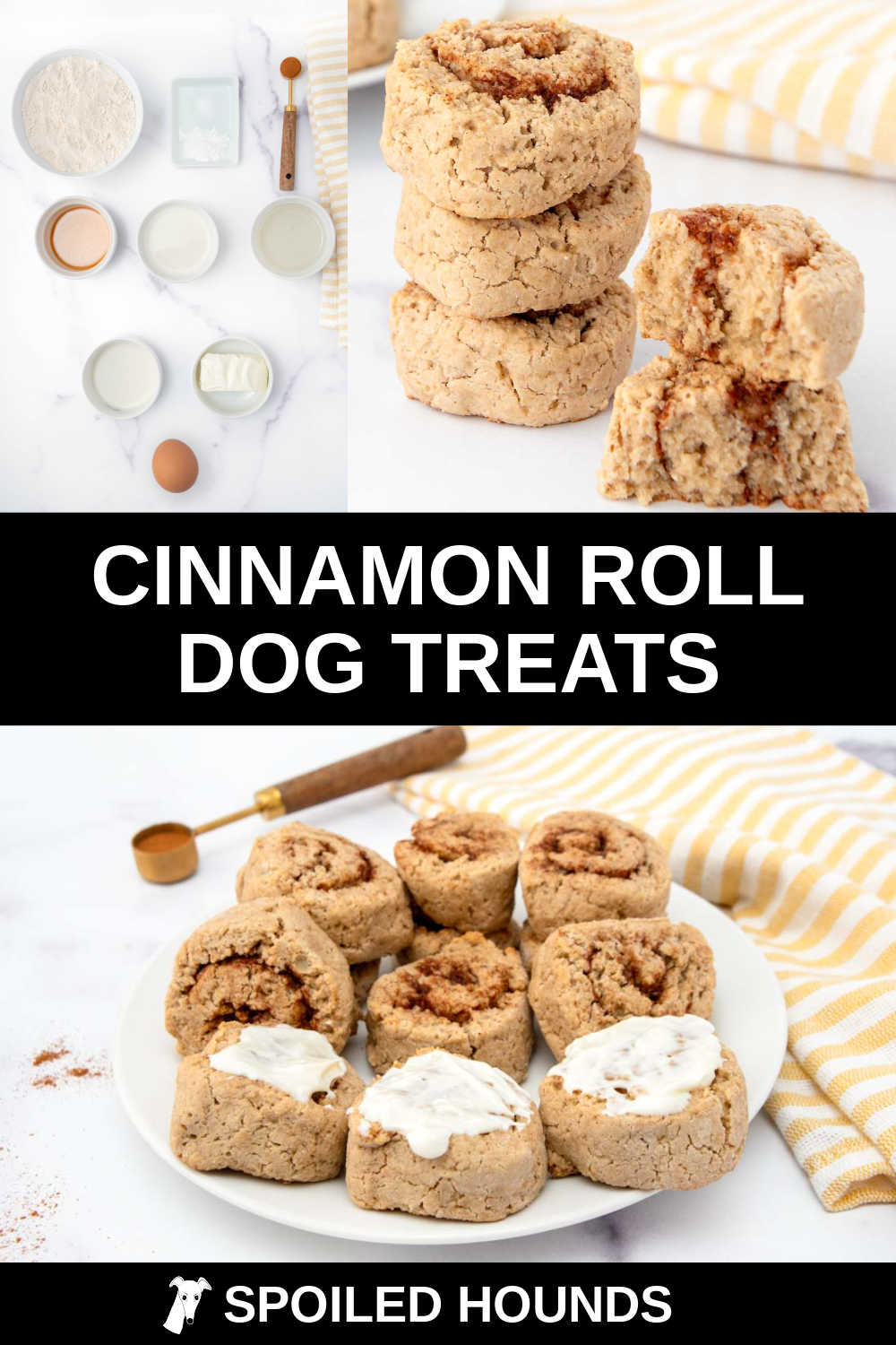 Cinnamon Roll Dog Treats