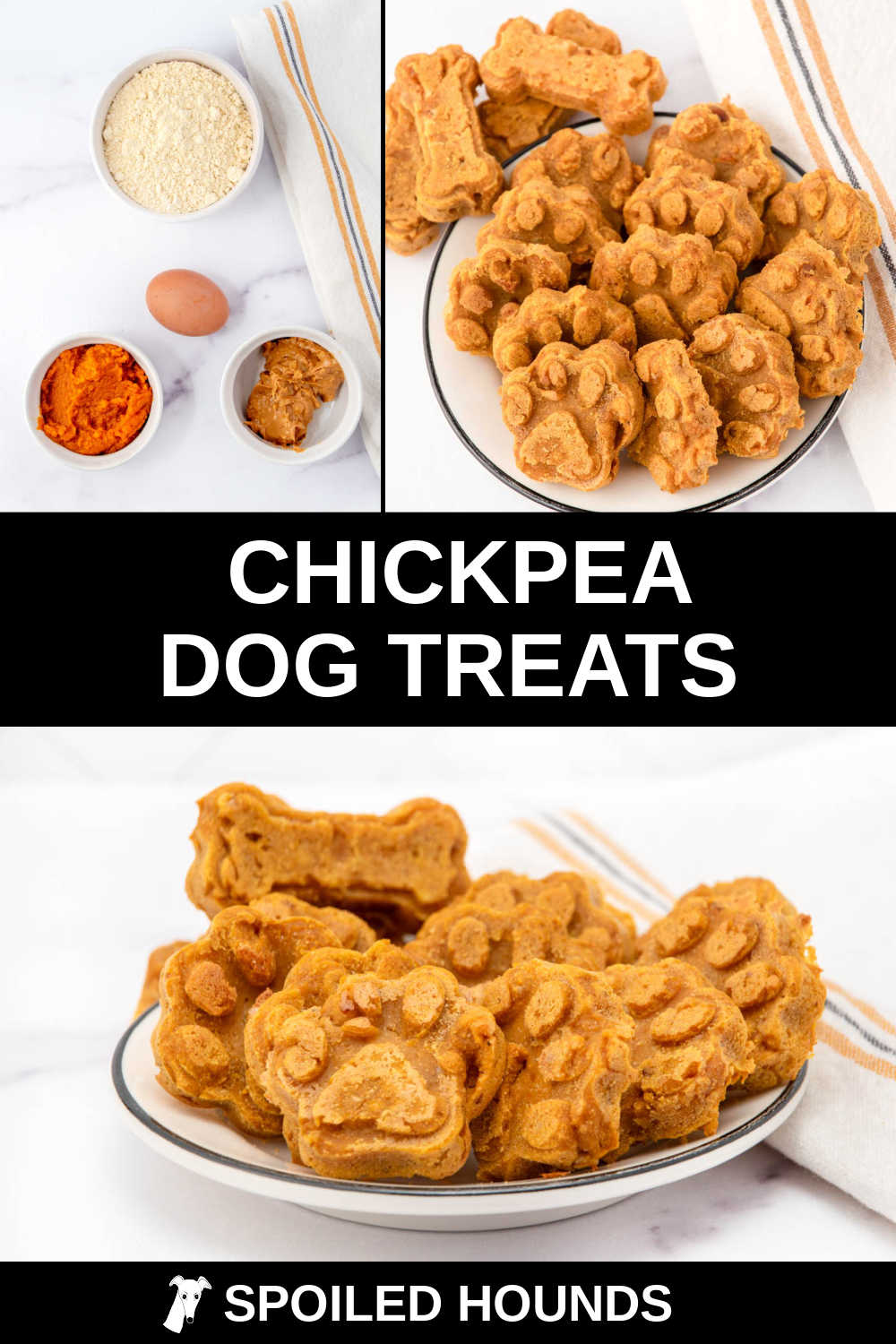 Homemade Chickpea Flour Dog Treats (4 Ingredients)