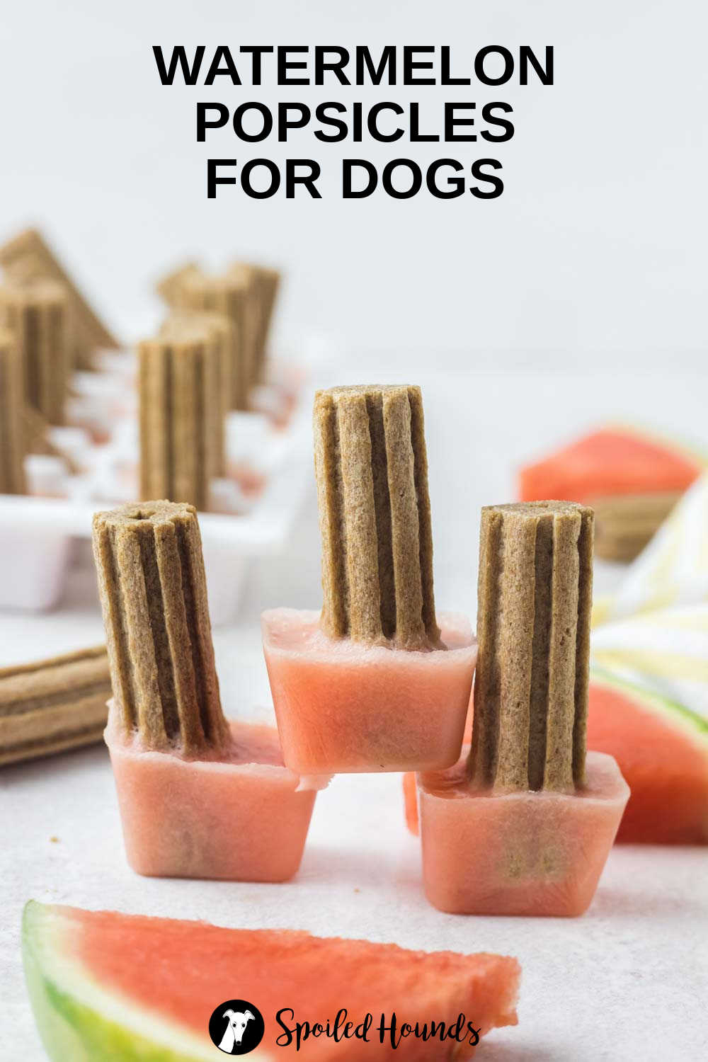 Watermelon Popsicles For Dogs (Pupsicles)