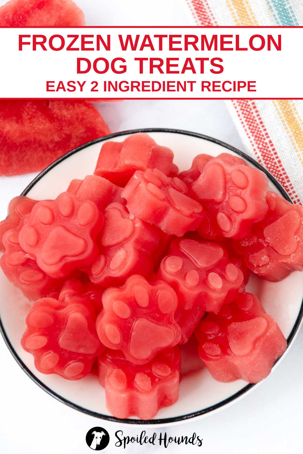 Frozen Watermelon Dog Treats