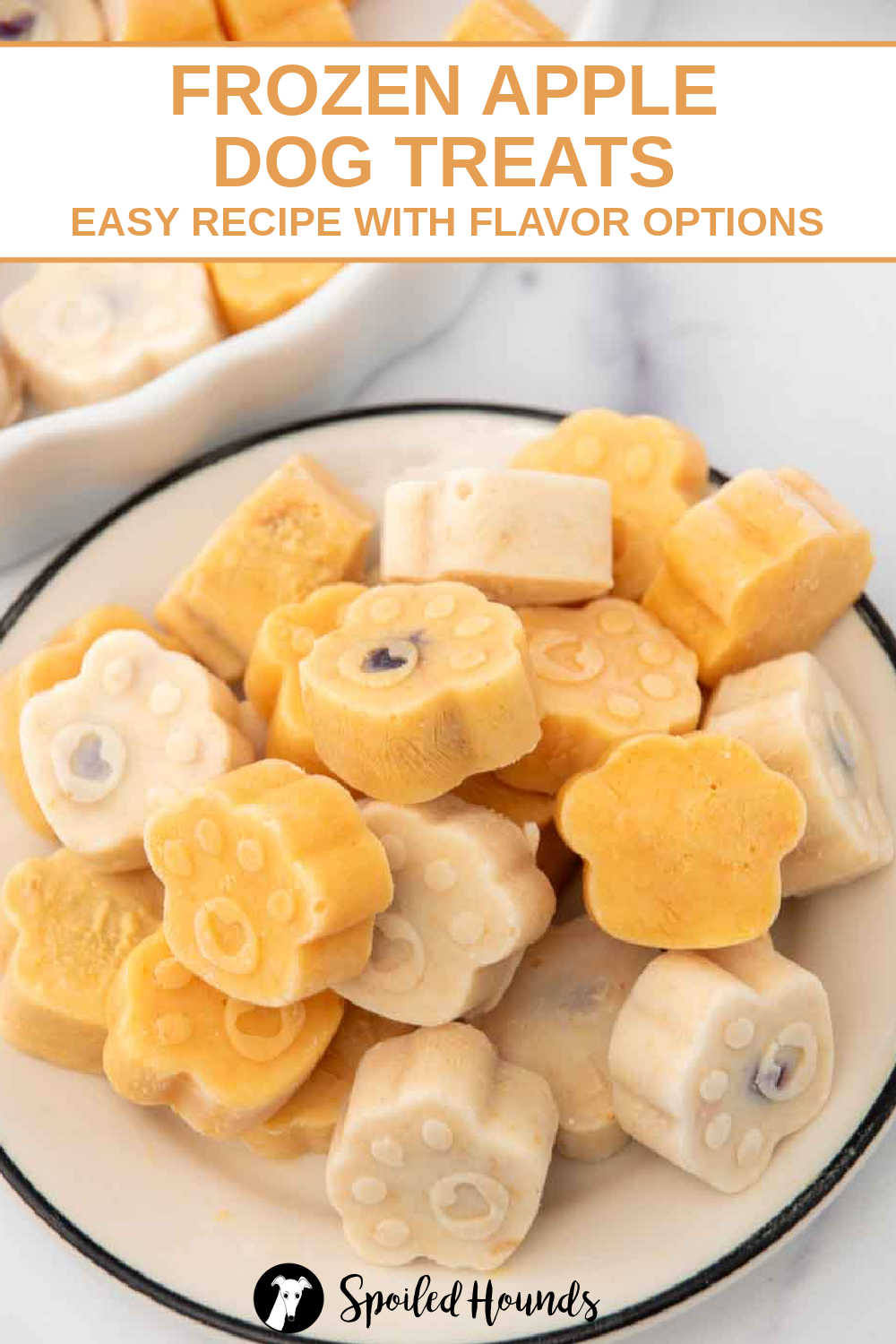 Frozen Apple Dog Treats Recipe with 3 Tasty Flavors