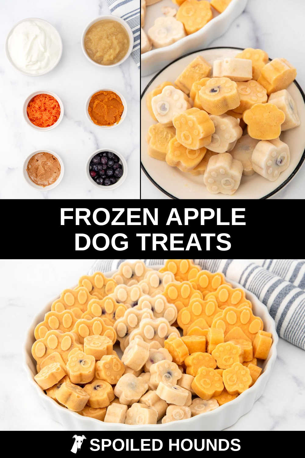 Frozen Apple Dog Treats Recipe with 3 Tasty Flavors