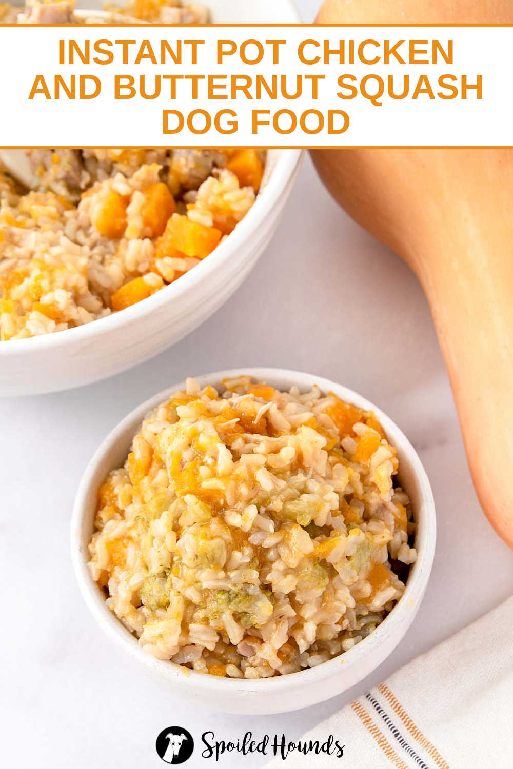 Instant Pot Chicken and Butternut Squash Dog Food