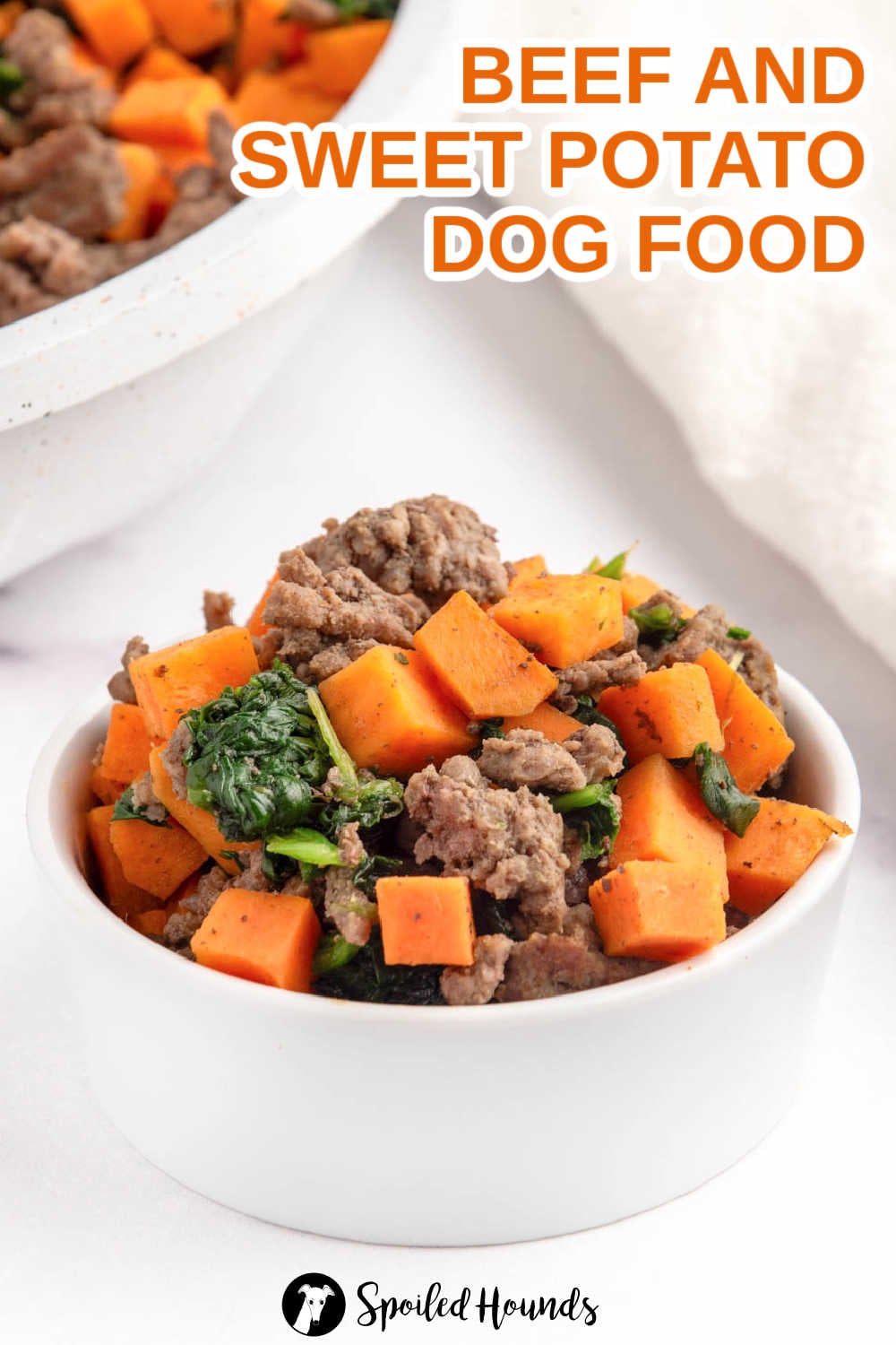 Beef and Sweet Potato Dog Food - Easy Skillet Recipe