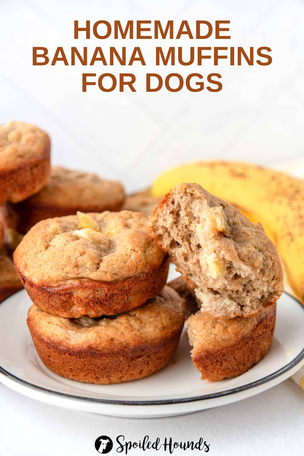 Homemade Banana Muffins for Dogs with Peanut Butter