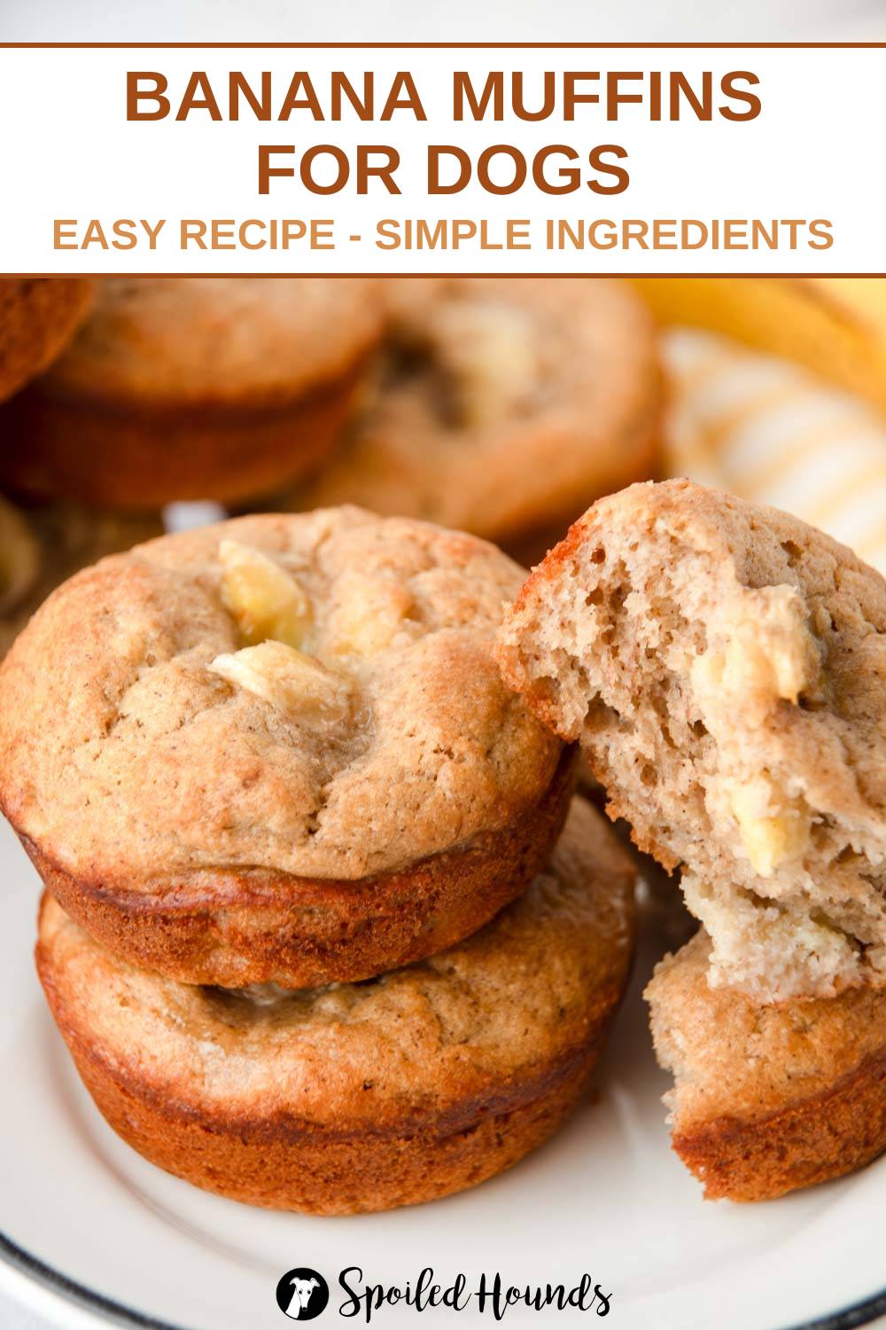 Homemade Banana Muffins for Dogs with Peanut Butter