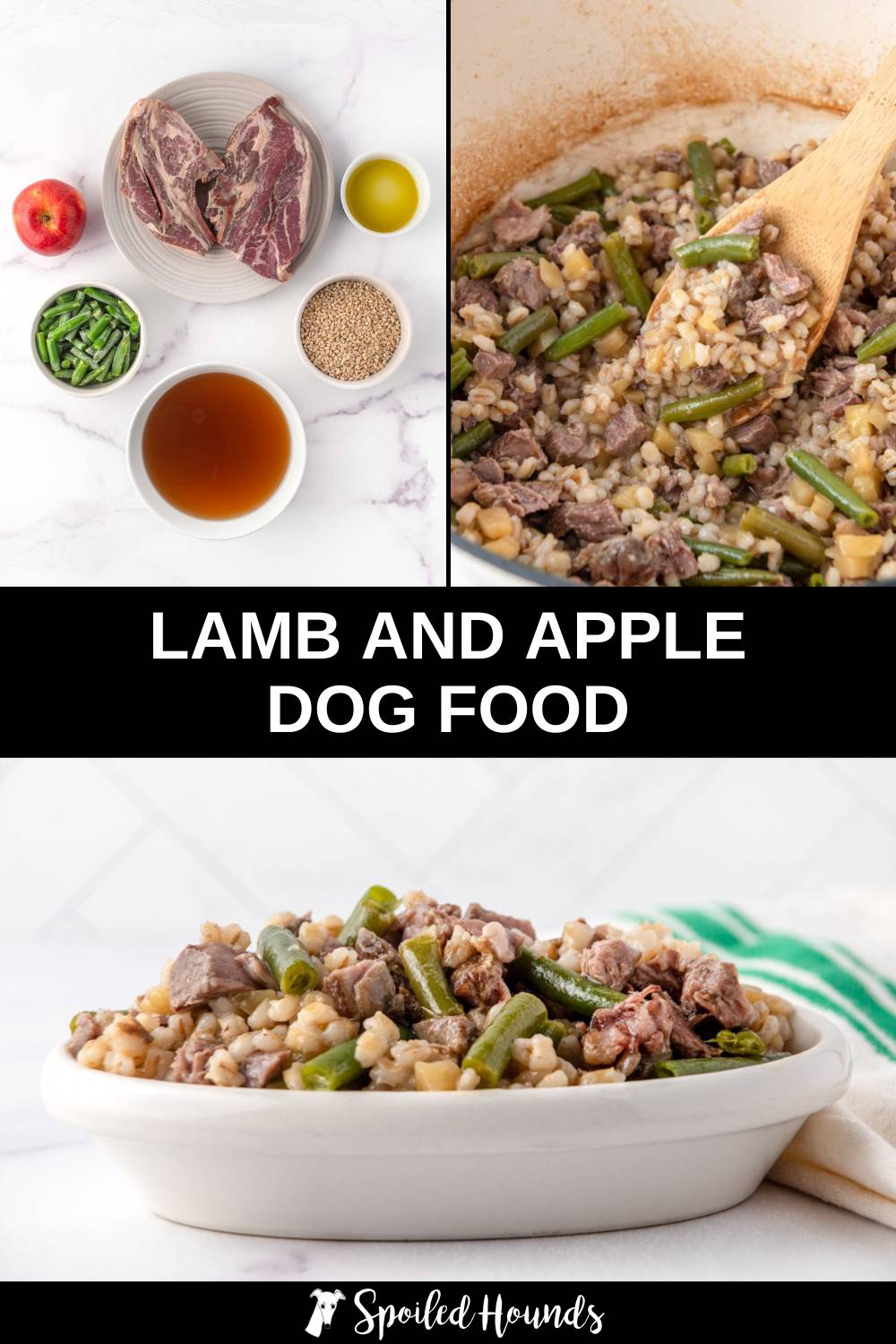 Homemade Lamb and Apple Dog Food Recipe