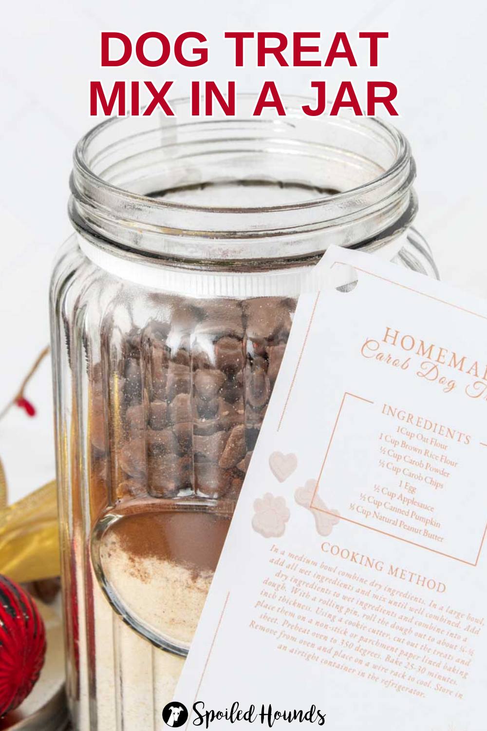 Homemade Dog Treat Mix in a Jar
