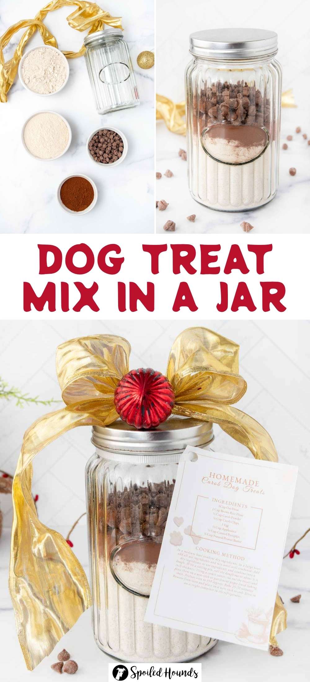 Homemade Dog Treat Mix in a Jar
