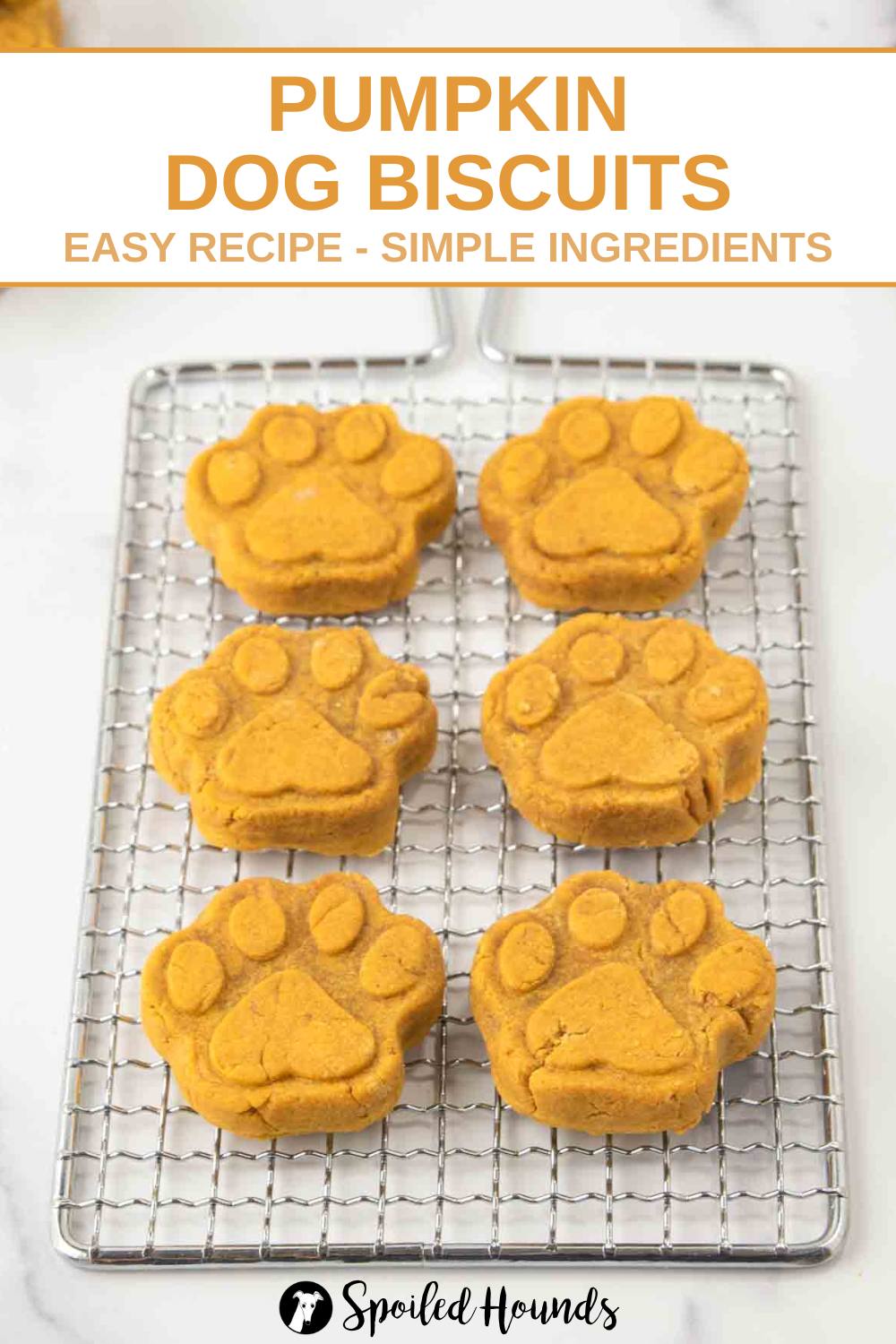 Homemade Pumpkin Dog Biscuits with Peanut Butter
