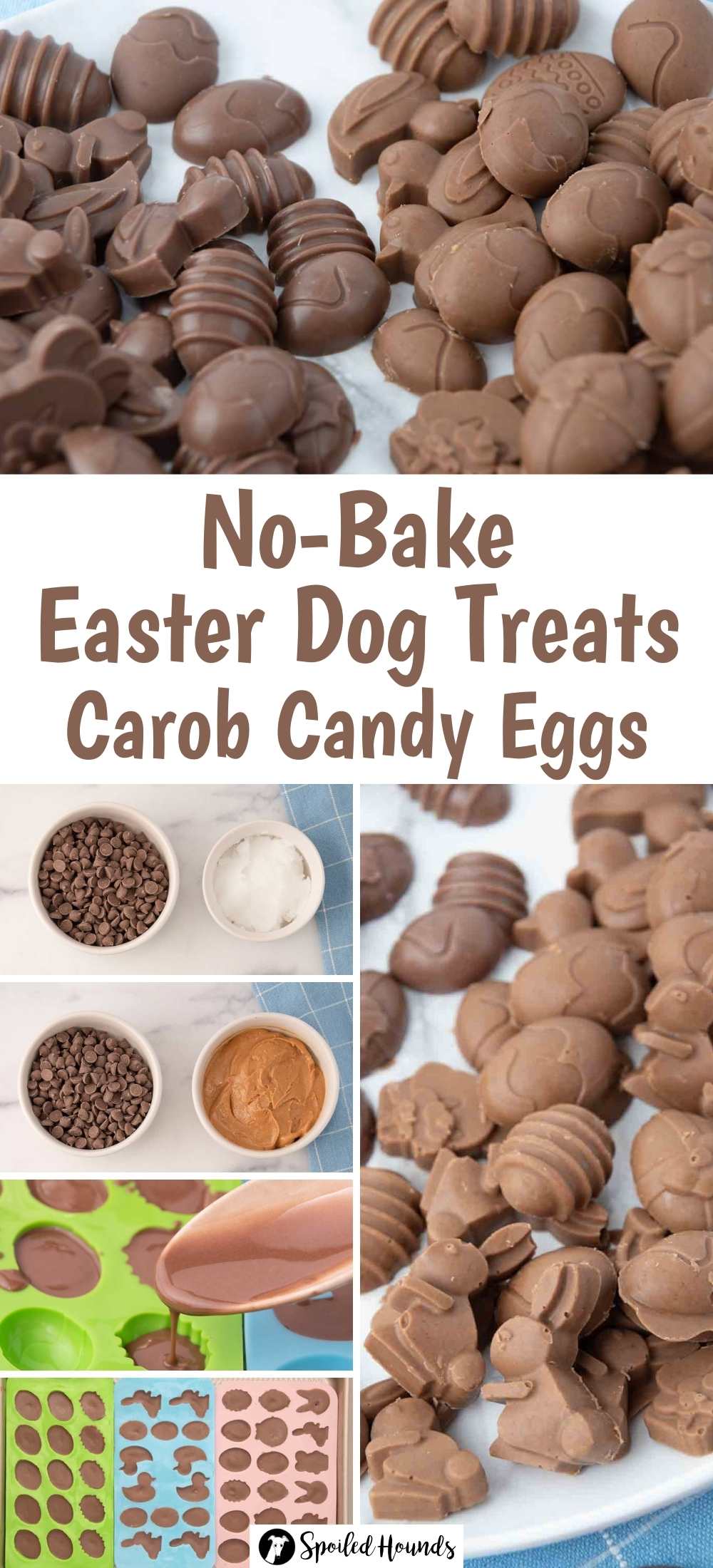 No-Bake Easter Dog Treats Recipe (Carob Candy Eggs)