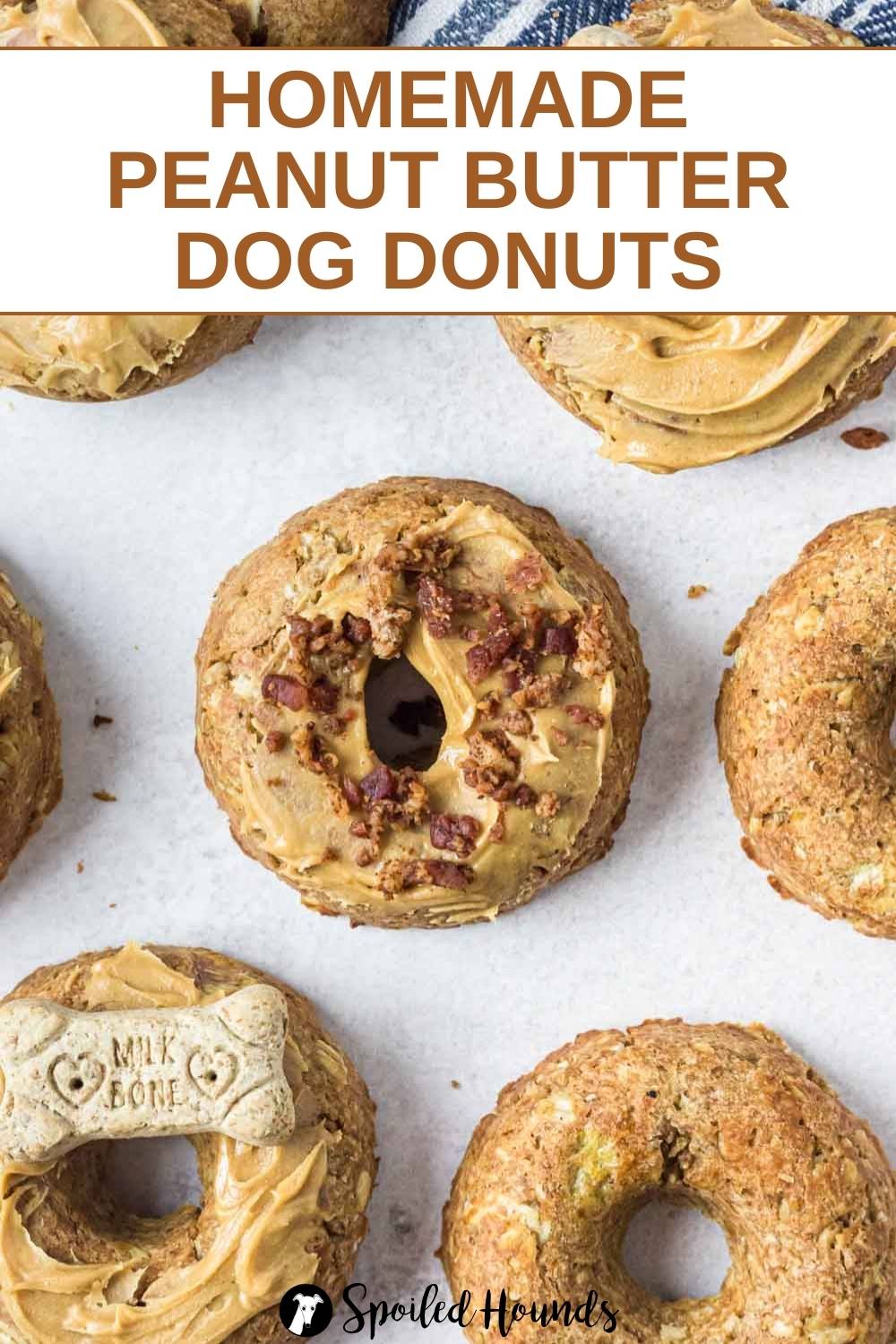 Homemade Peanut Butter Dog Donuts (Easy Baked Donut Recipe)