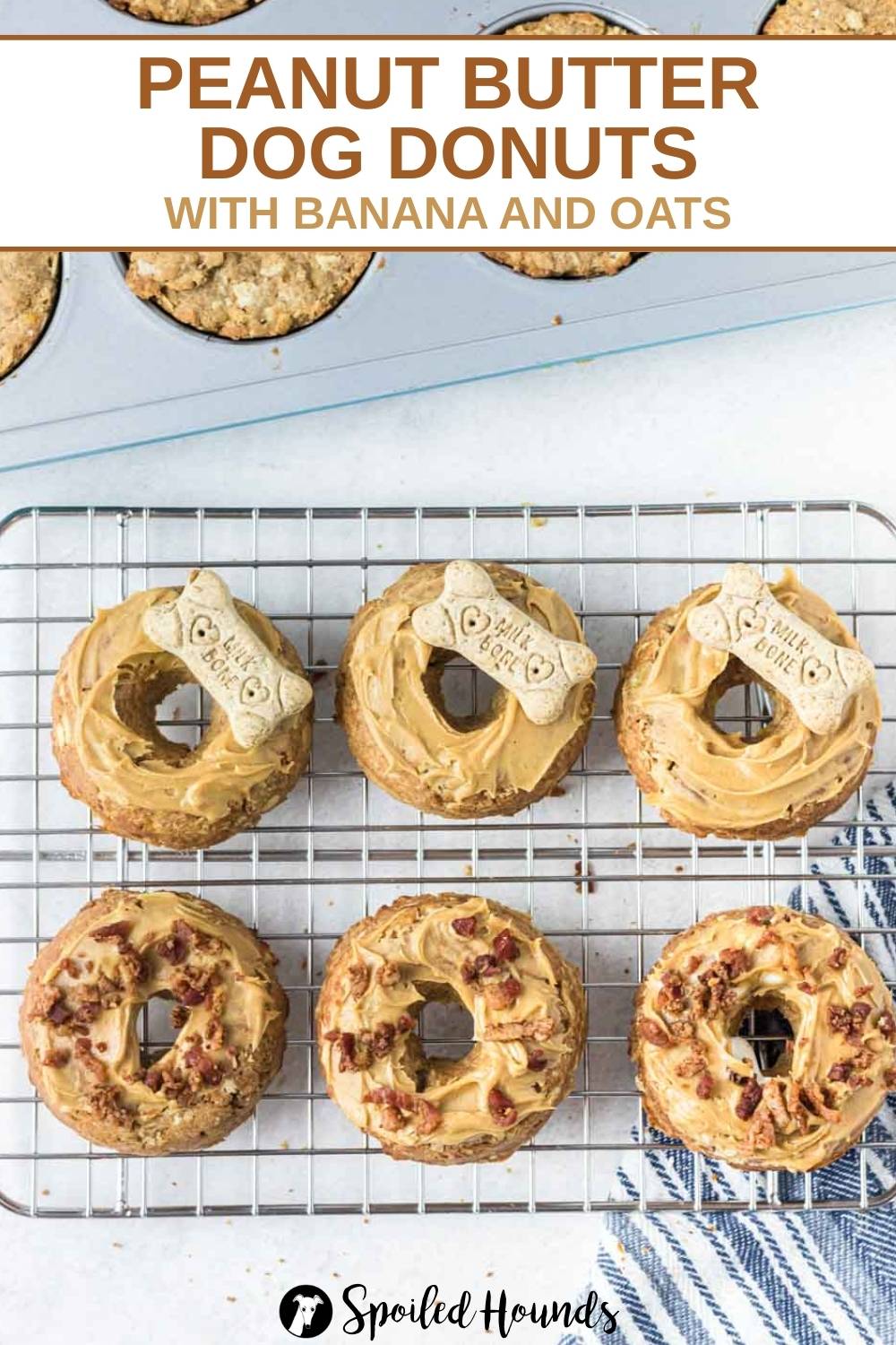 Homemade Peanut Butter Dog Donuts (Easy Baked Donut Recipe)