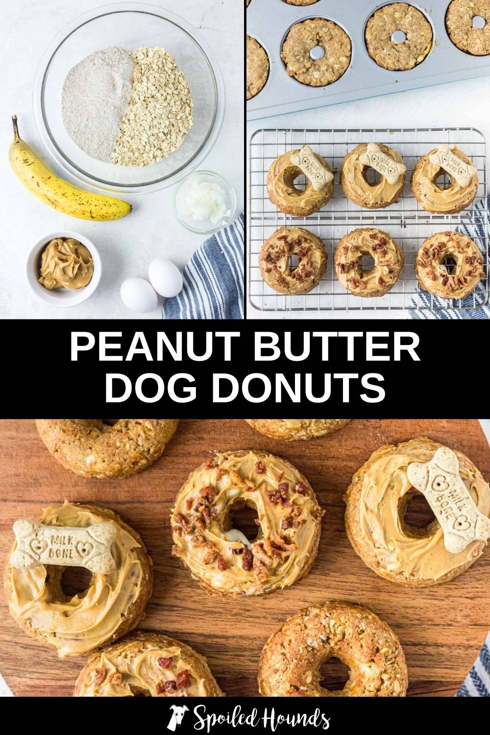 Homemade Peanut Butter Dog Donuts (Easy Baked Donut Recipe)