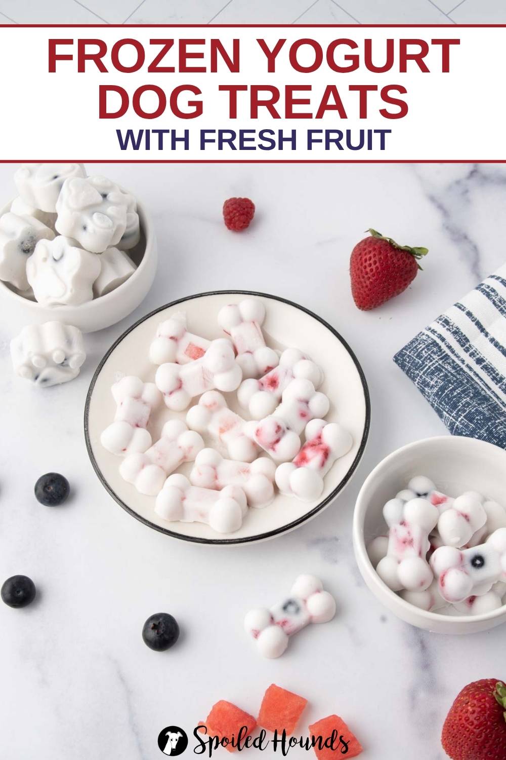 Frozen Yogurt Dog Treats with Fruit (Easy Recipe)